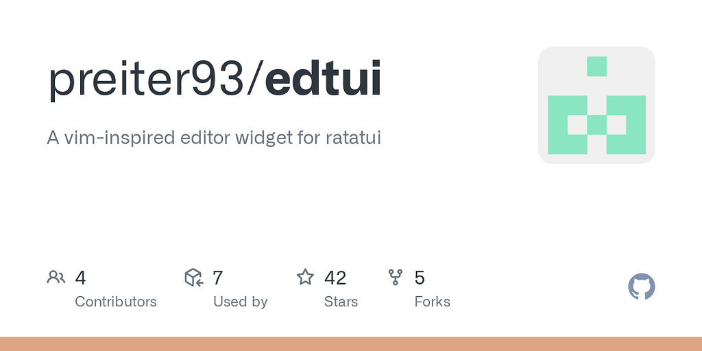 Edtui: An editor widget for ratatui - Made with Ratatui - Ratatui - A ...